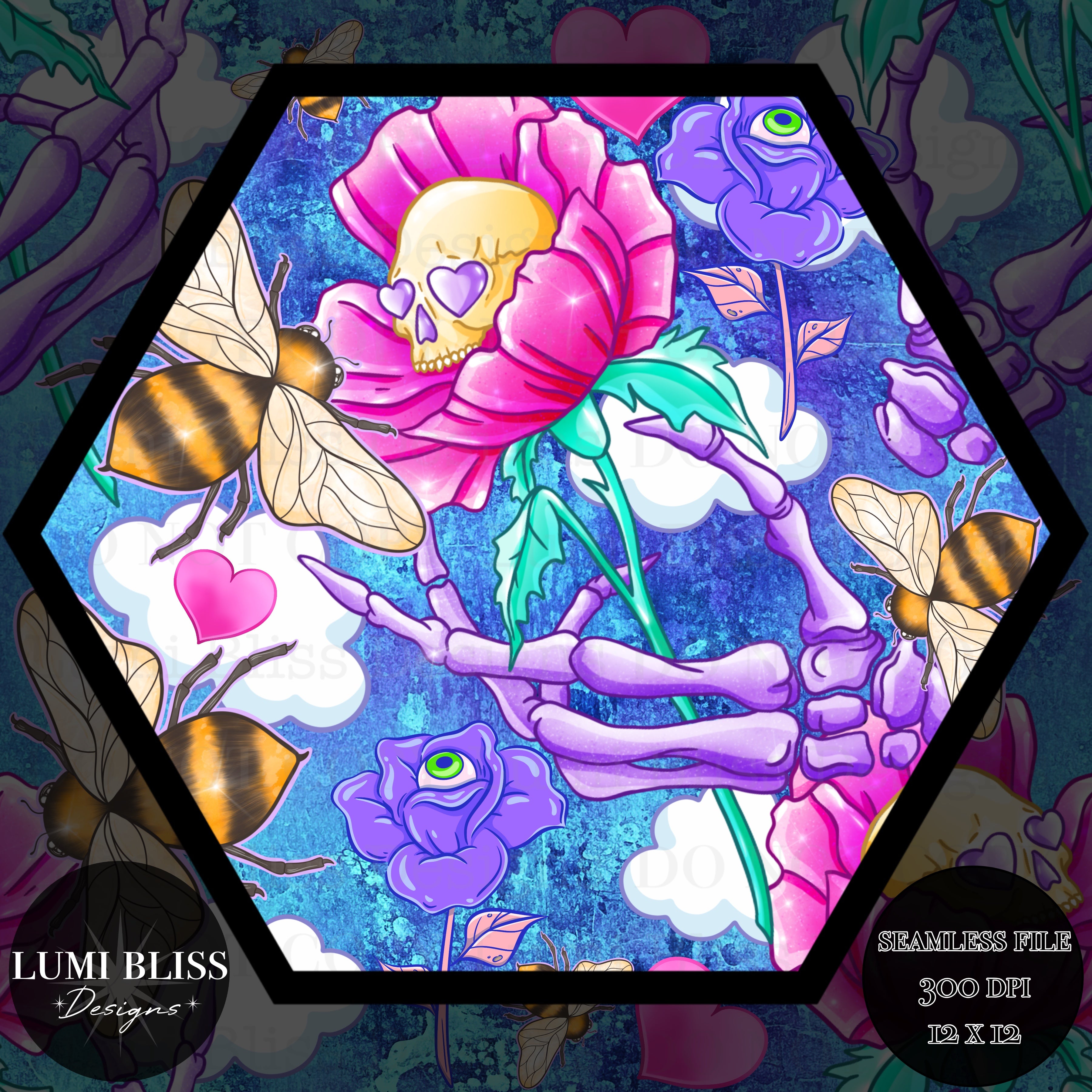 Bee Mine Seamless – LUMI BLISS Designs